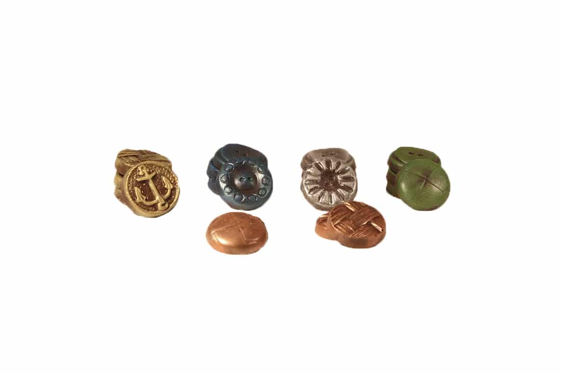 Knapper i forskellige designs. | Chokodesign